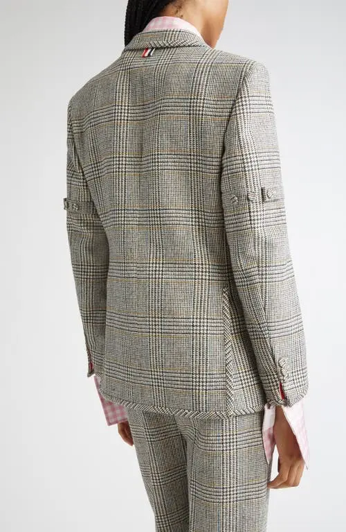 Thom Browne Pow Glen Plaid Tweed Blazer - Black/white