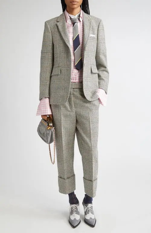Thom Browne Pow Glen Plaid Tweed Trousers - Black/white