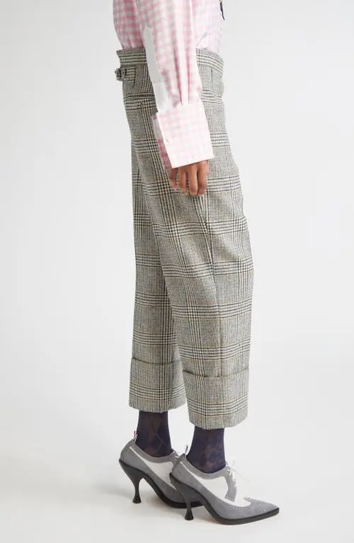 Thom Browne Pow Glen Plaid Tweed Trousers - Black/white