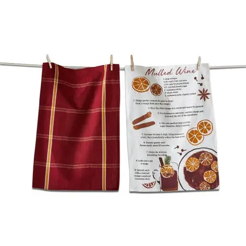 TAG Set Of 2 Multicolor Cotton Dishtowels For Everyday Use - Multicolored