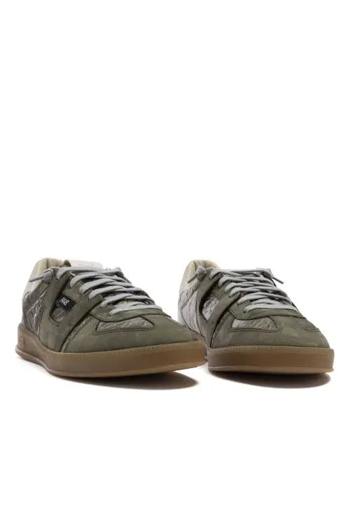 P448 Monza Leather & Suede Sneakers - Galaxy Army Green