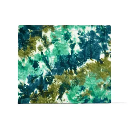TAG Multi Tie Dye Cotton Placemat For Summer Dining - Blue