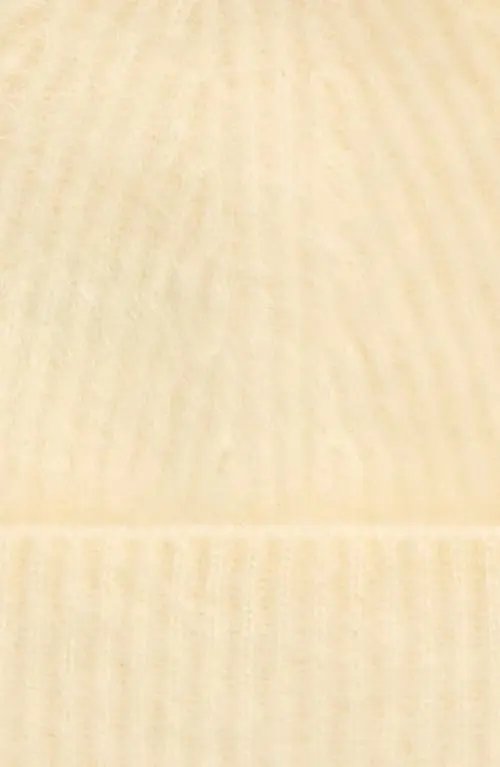 Vince Brushed Cashmere Cuffed Beanie - Ivory