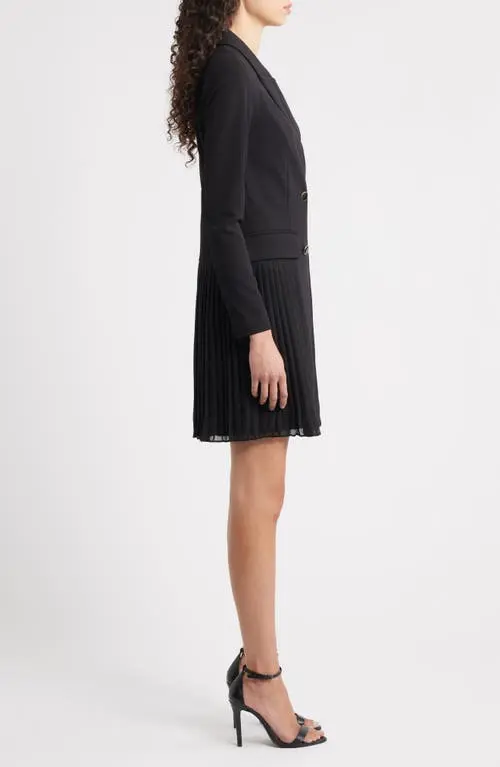 Julia Jordan Double Breasted Long Sleeve Coat Dress