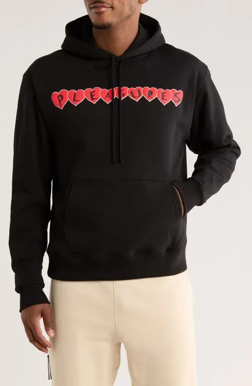 PLEASURES Grin Heart Graphic Hoodie
