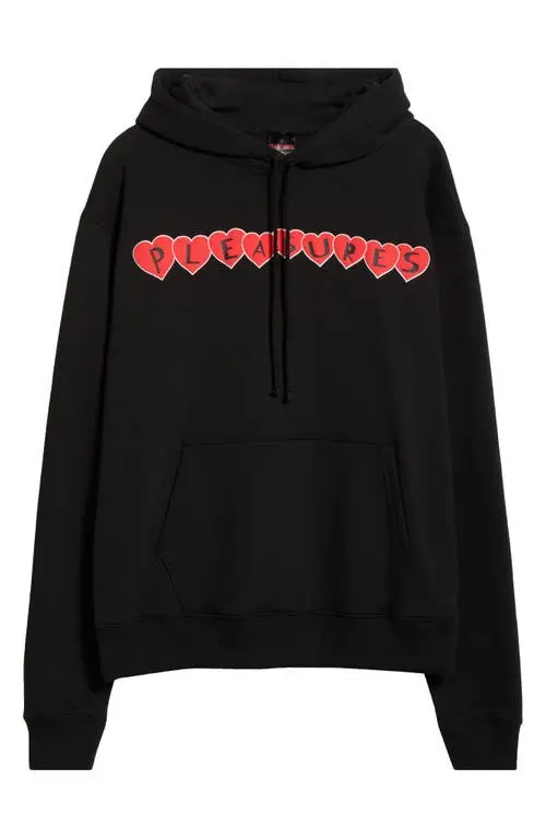PLEASURES Grin Heart Graphic Hoodie