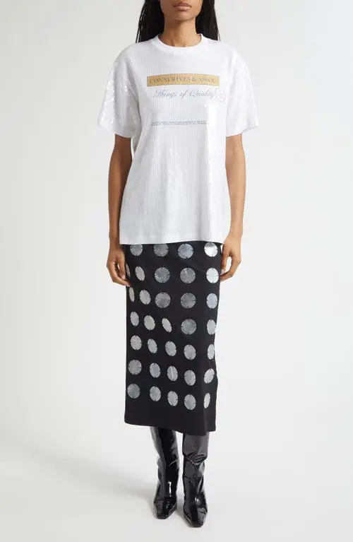 CONNER IVES Associates Sequin T-shirt