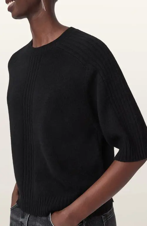 ALLSAINTS Nix Short Sleeve Sweater