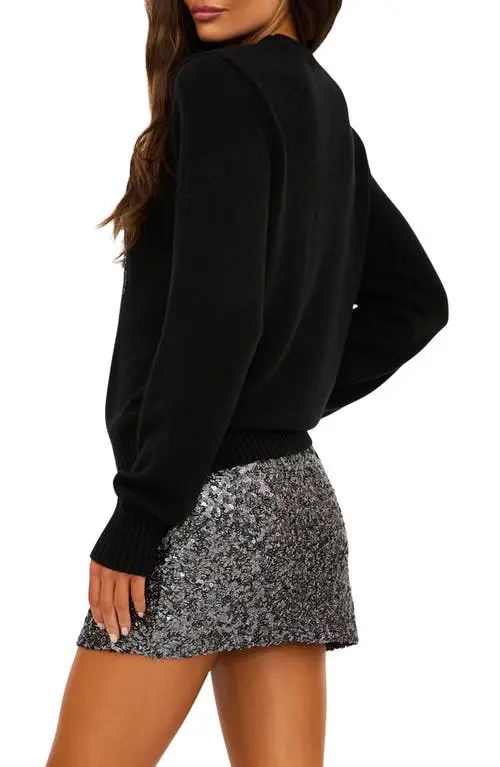 Beach Riot Trixie Sequin Mini Skirt - Gunmetal