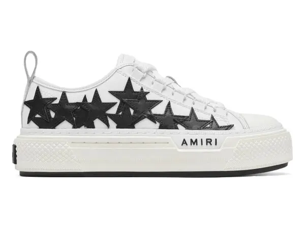 Amiri Stars Court Low - White/black