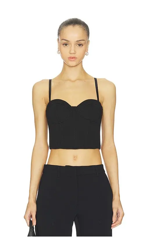 FLEUR DU MAL Terry Cropped Hamptons Top