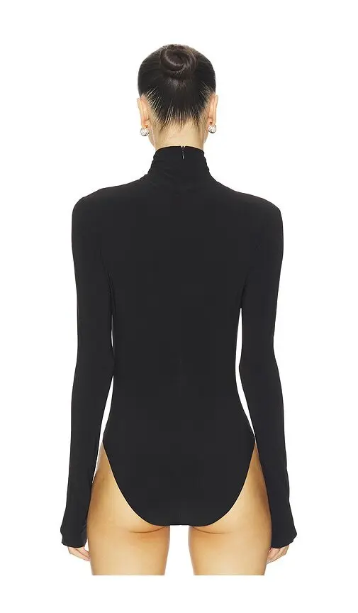 Norma Kamali Long Sleeve Turtleneck Bodysuit