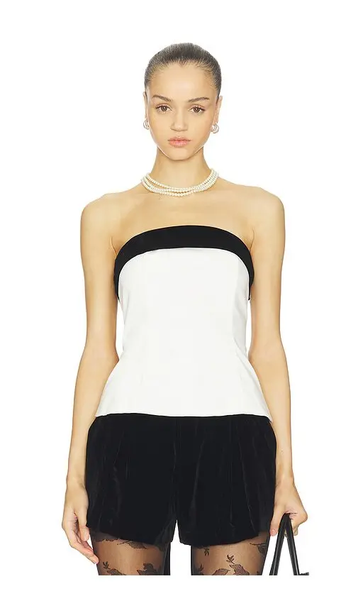 MAUDE CLUB Cassie Top - White