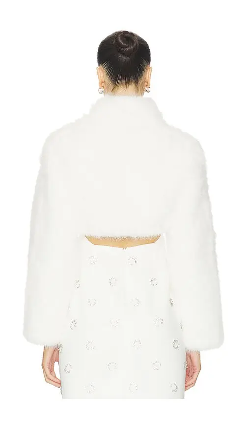 ELLIATT Lucyna Cropped Faux Fur Jacket