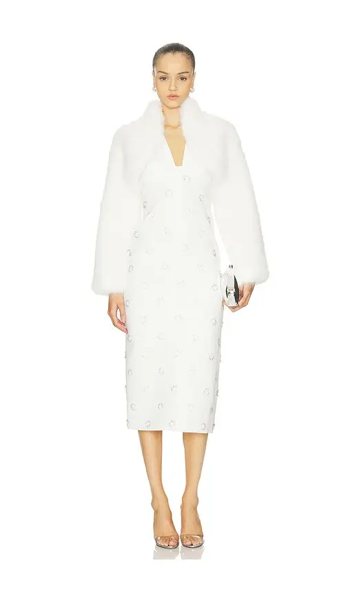 ELLIATT Lucyna Cropped Faux Fur Jacket