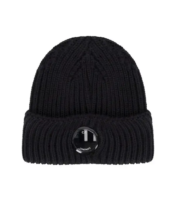 C.P. COMPANY Wool Beanie - Black