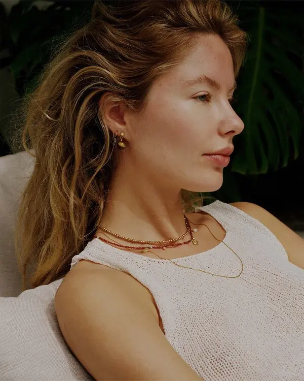 Anni Lu Earrings With Eye And Opal Details