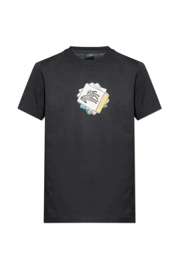 Paul Smith T-shirt With Colorful Print - Black
