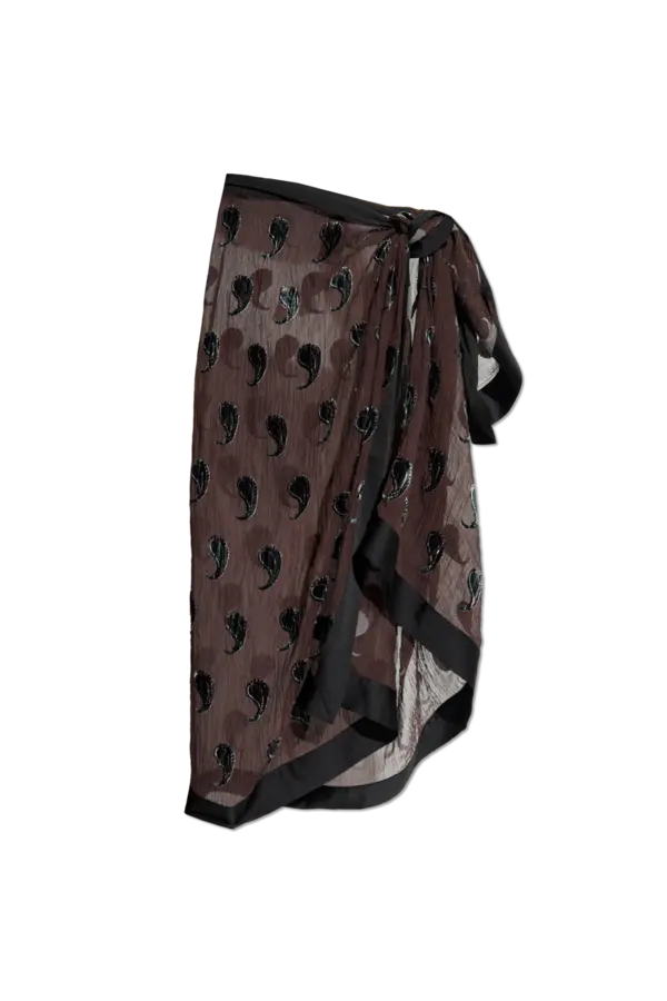 Tory Burch Wrap-tie Skirt - Brown