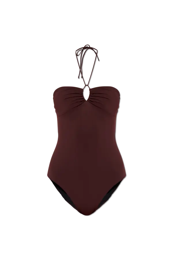 Tory Burch Fitted One-piece Swimsuit - Brown