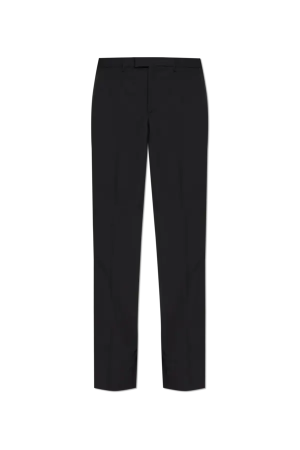 Etro Wool Trousers With Side Stripes - Black