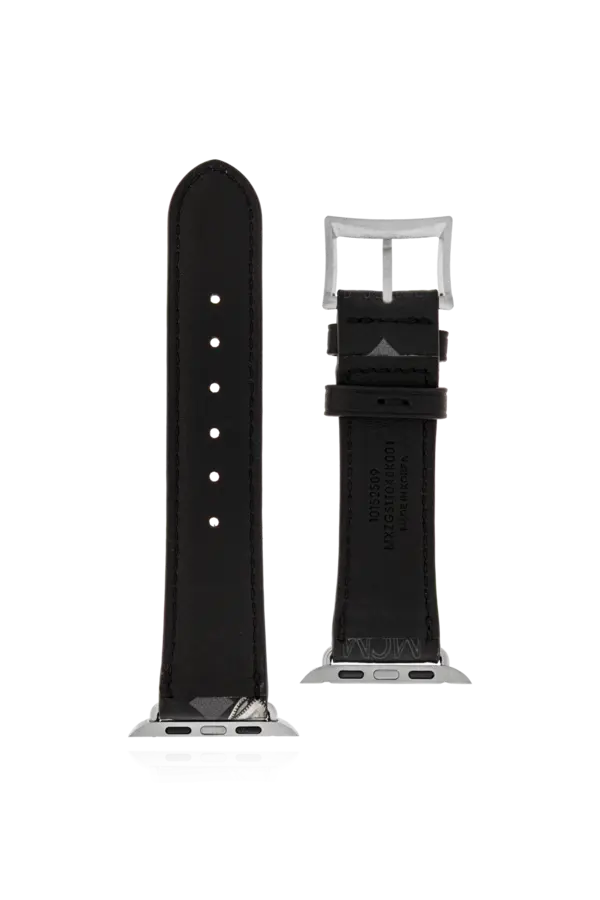 Mcm Monogrammed Leather Apple Watch Band