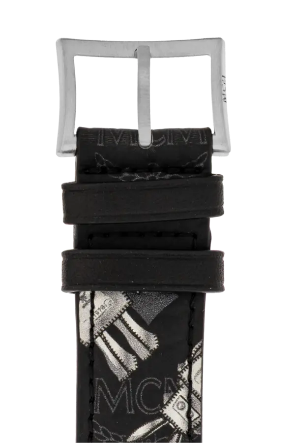 Mcm Monogrammed Leather Apple Watch Band