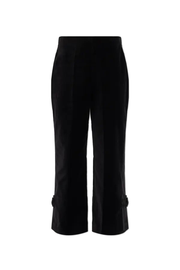 Posse Quincy Velvet Trousers - Black