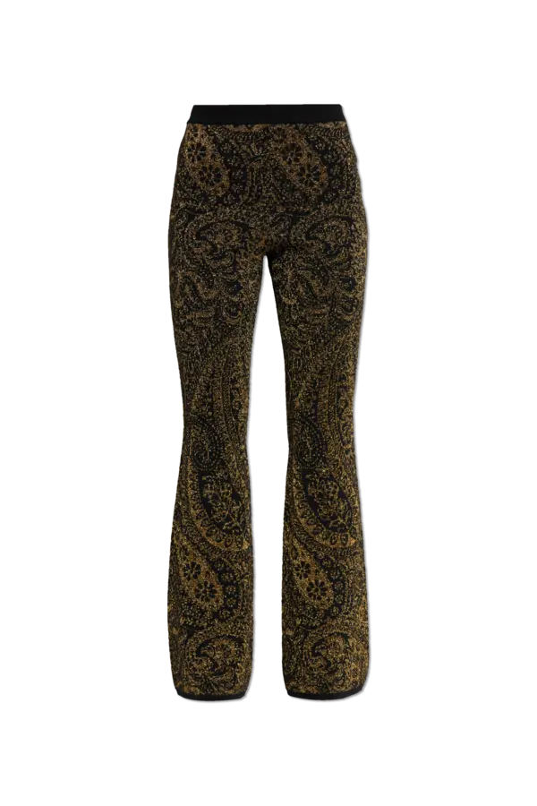 Etro Lurex Paisley Trousers