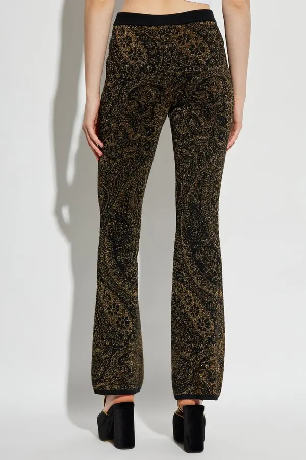 Etro Lurex Paisley Trousers