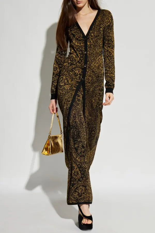 Etro Long Cardigan With Lurex Thread