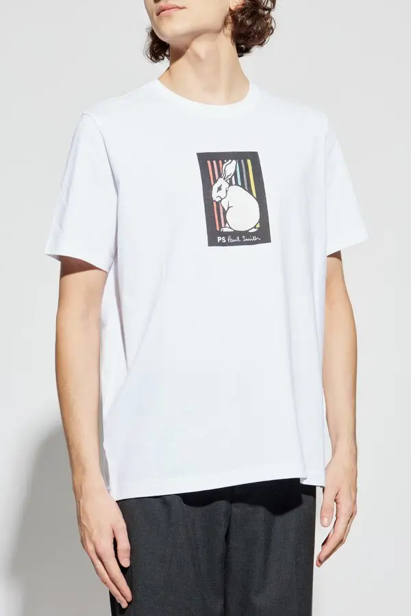 Paul Smith T-shirt With Colorful Print - White
