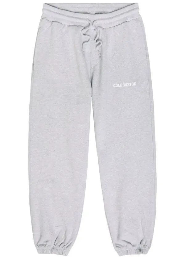 COLE BUXTON Logo-print Cotton Sweatpants - Grey