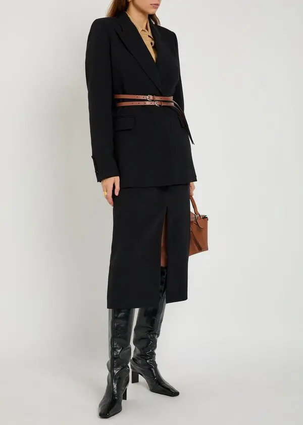 Gabriela Hearst Wool Midi Skirt