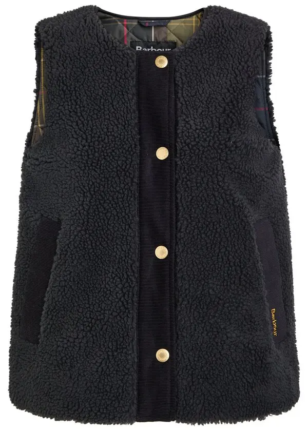 Barbour Corduroy-trim Fleece Gilet