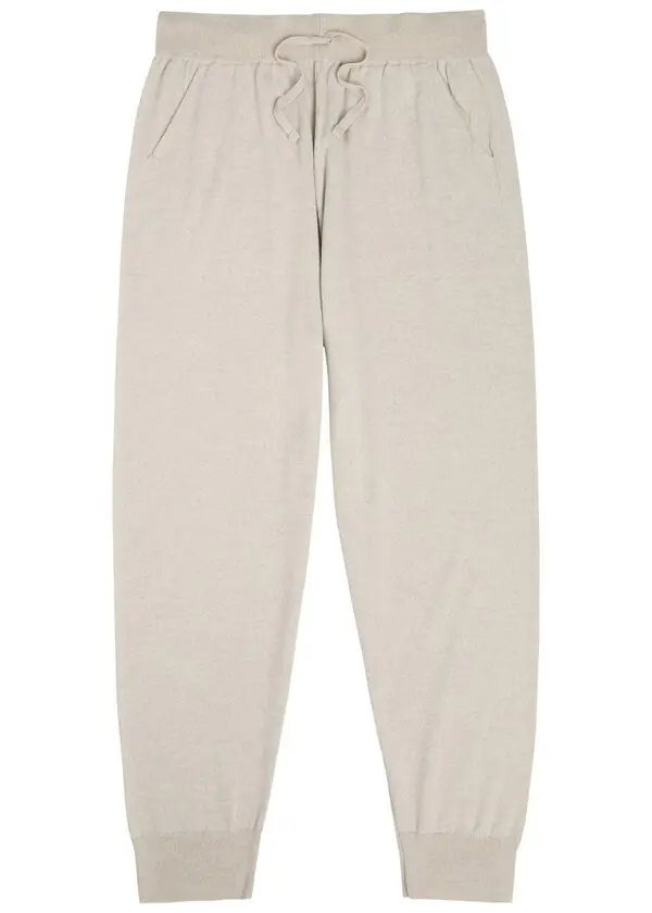 John Smedley Henning Merino Wool Sweatpants - Beige
