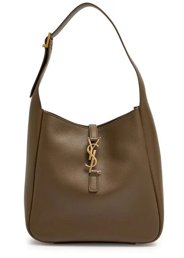 Saint Laurent Le 5 À 7 Small Leather Hobo Bag - Brown
