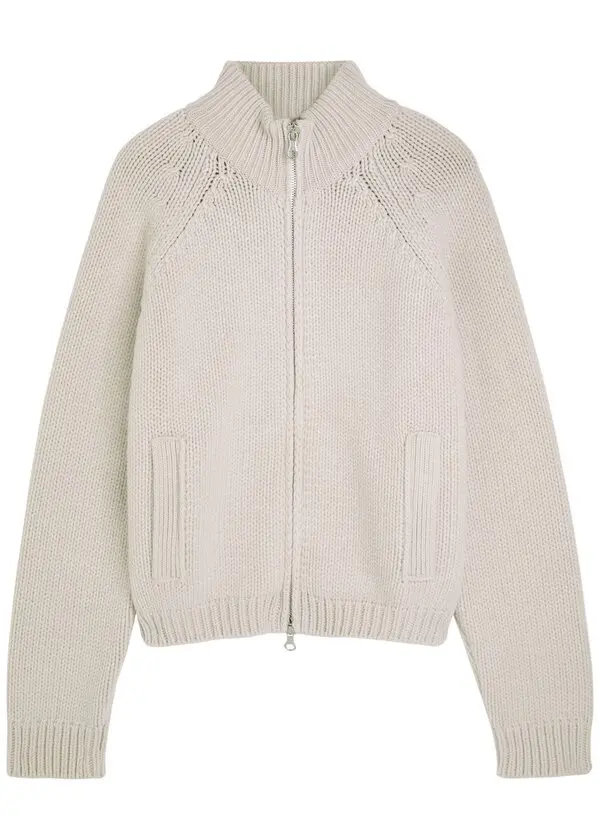 Our Legacy Ribbed Merino Wool Zip-through Cardigan