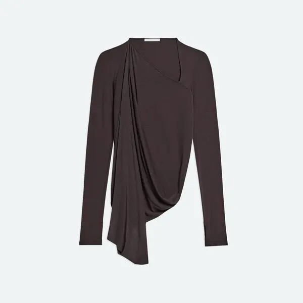 Helmut Lang Twisted Longsleeve Shirt - Dark Roast
