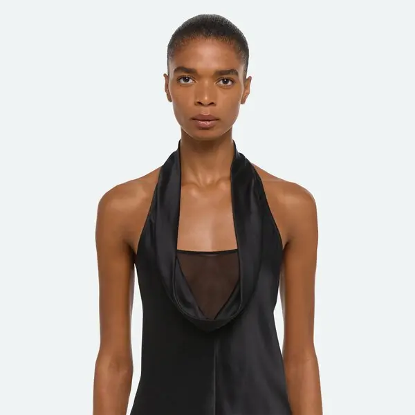 Helmut Lang Silk U-neck Top