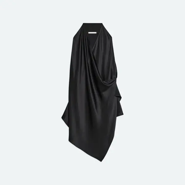 Helmut Lang Draped Cowl Top - Black