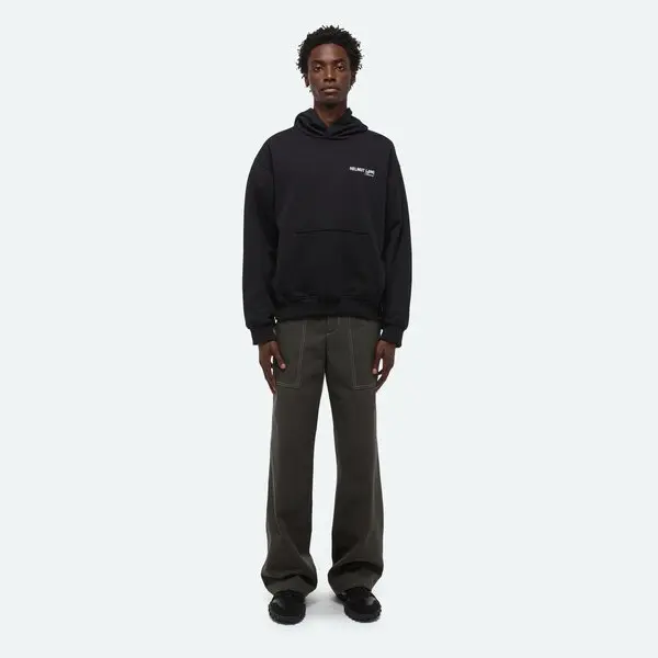 Helmut Lang Ski Map Hoodie - Black