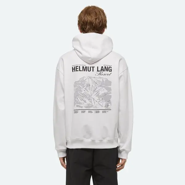 Helmut Lang Ski Map Hoodie - White