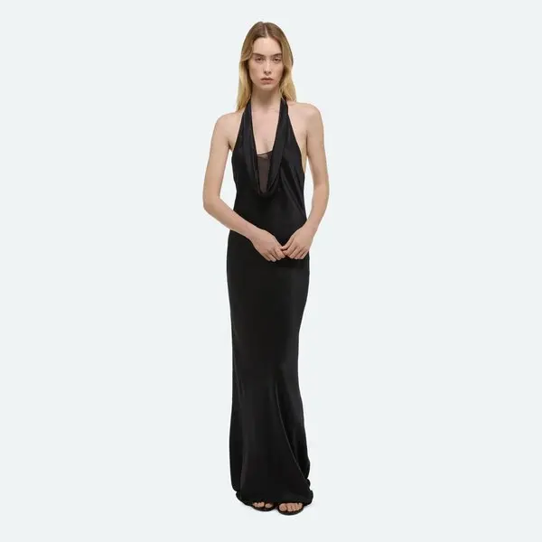 Helmut Lang Silk U-neck Dress