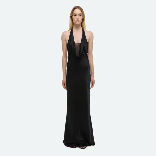Helmut Lang Silk U-neck Dress
