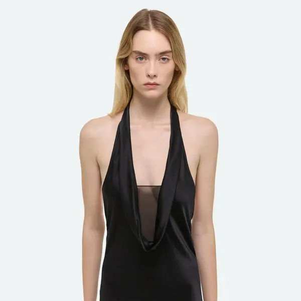 Helmut Lang Silk U-neck Dress