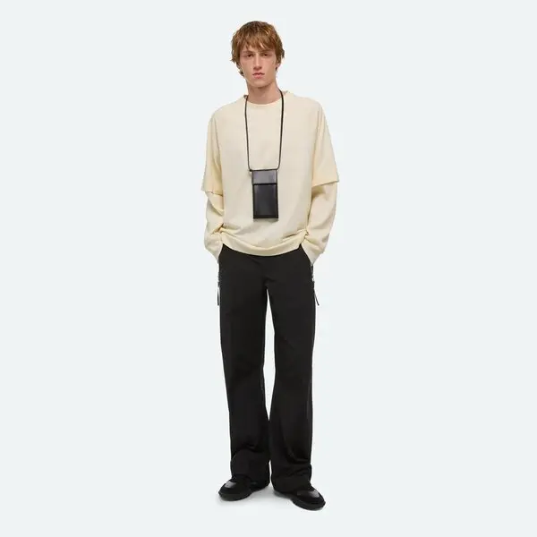 Helmut Lang Double-layer Waffle Tee - Winter White