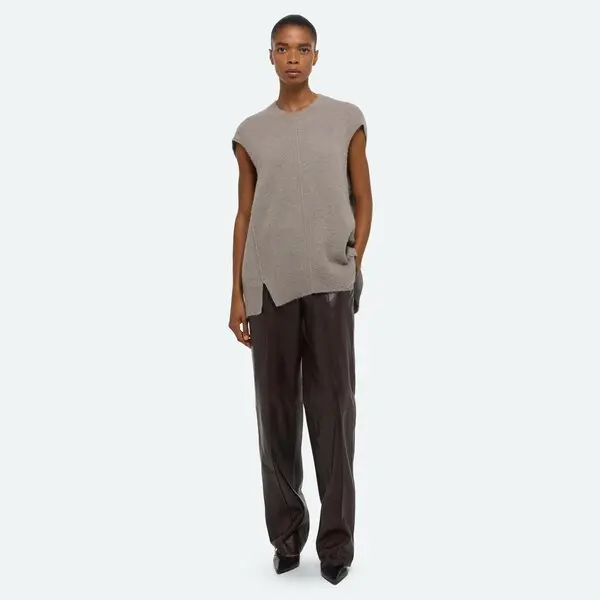 Helmut Lang Brushed Sweater Vest - Fog