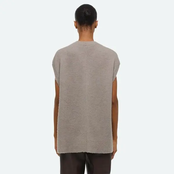 Helmut Lang Brushed Sweater Vest - Fog
