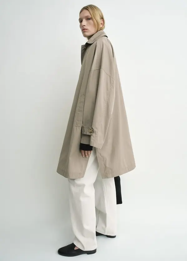 TOTEME Nylon Car Coat With Detachable Lining - Brown